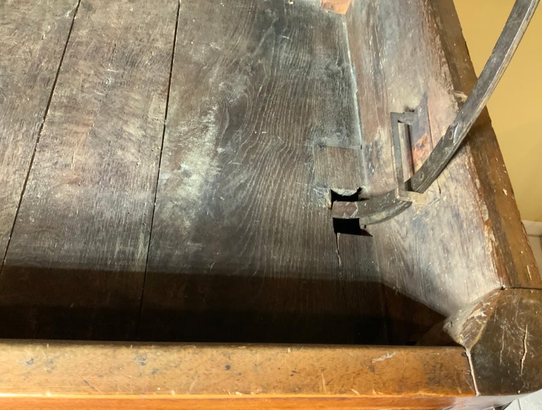 French Walnut Commode with Two Doors and Hidden Compartment at 1stDibs