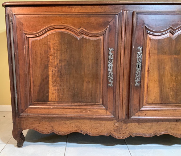 French Walnut Commode with Two Doors and Hidden Compartment For Sale at ...