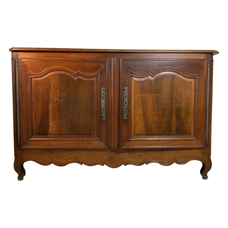 French Walnut Commode with Two Doors and Hidden Compartment For Sale at ...