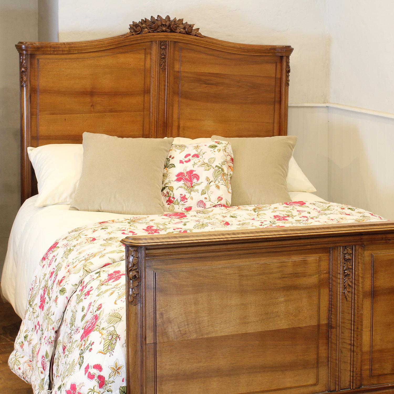 French Walnut Double Bed, WD49 at 1stDibs