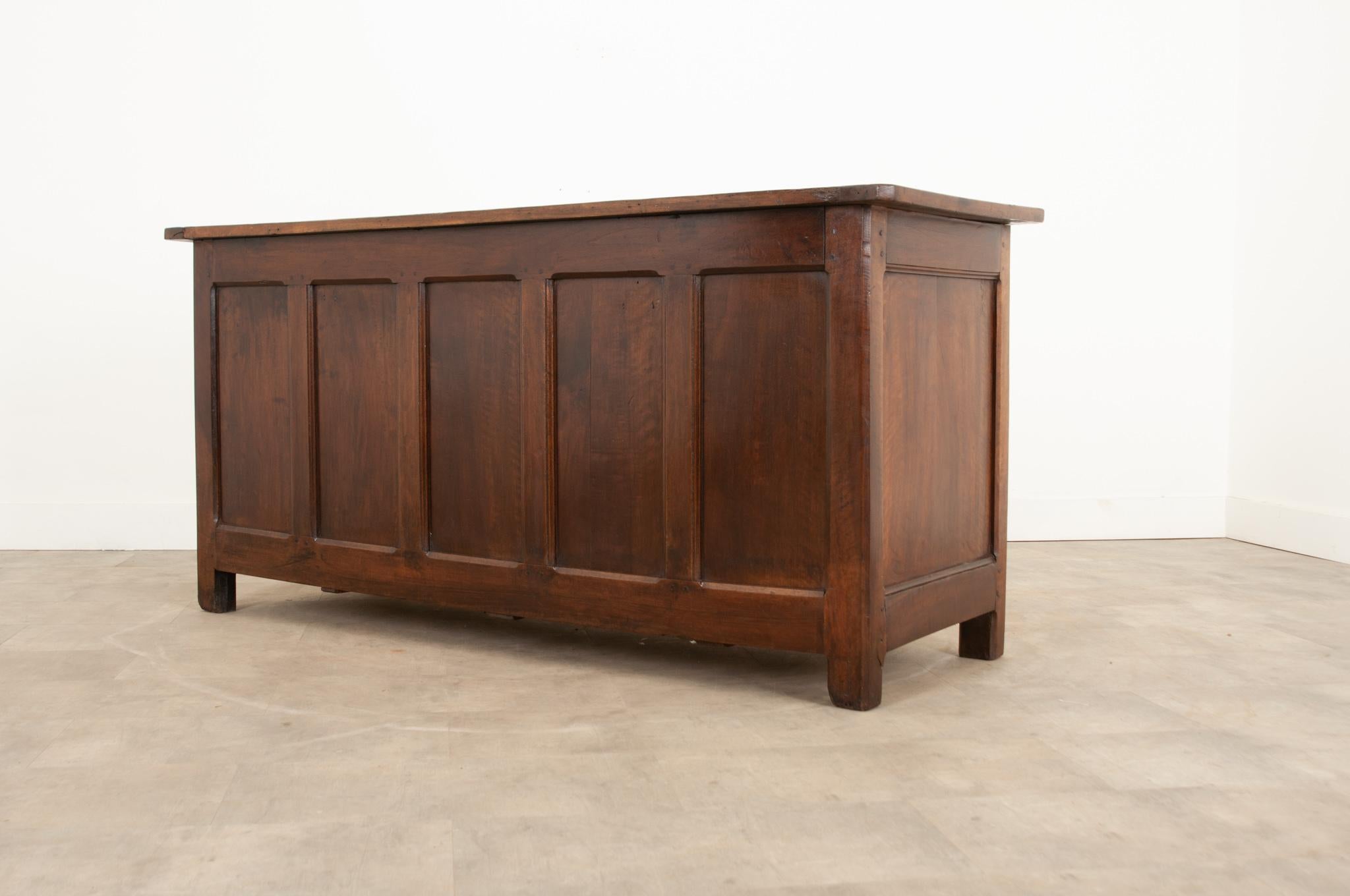 French Walnut Hotel Reception Counter from Burgundy at 1stDibs