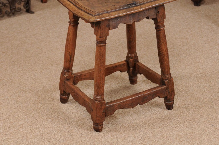 French Walnut Joint Stool, Late 17th Century at 1stDibs