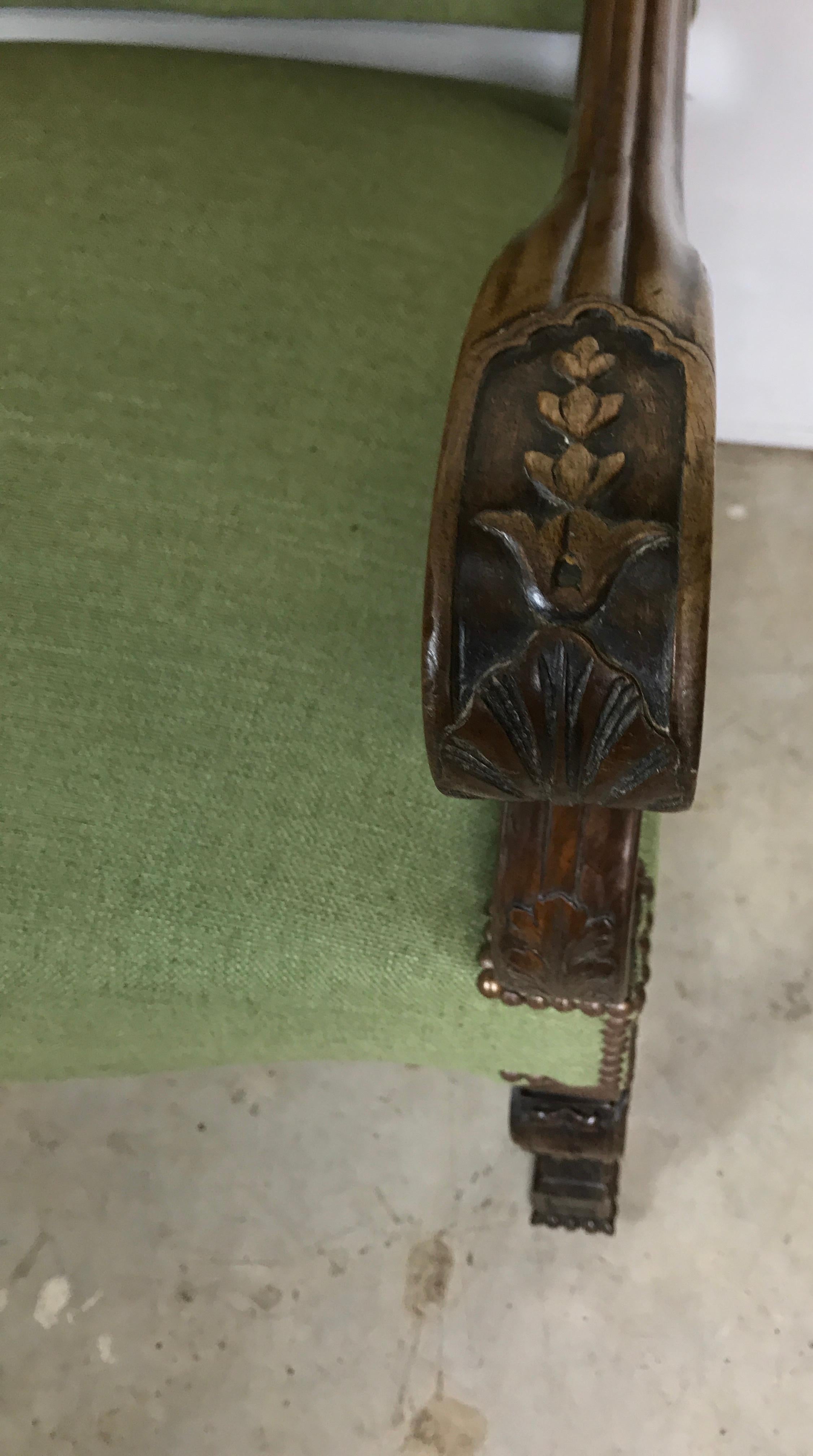 French Walnut Sofa For Sale at 1stDibs