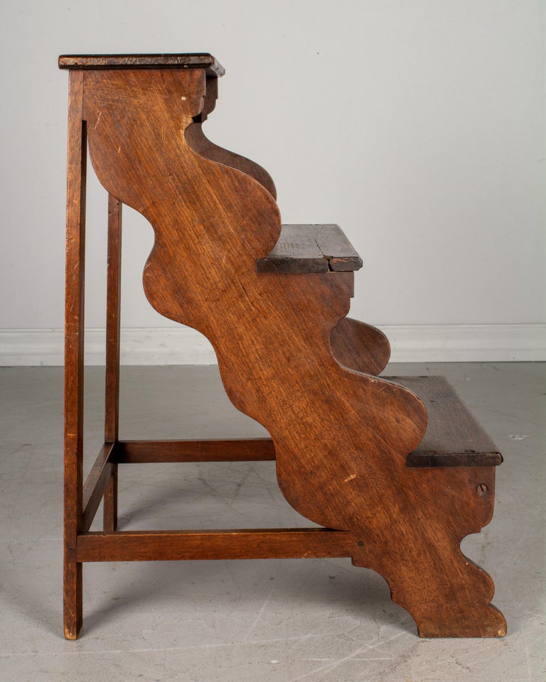 French Walnut Step Ladder at 1stDibs
