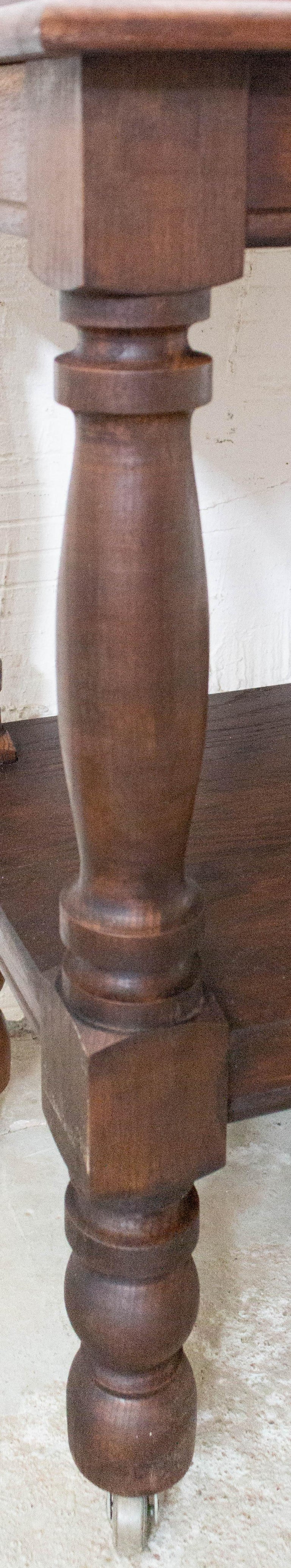 French Wheeled Console or Hallway Unit Table, Midcentury For Sale at ...