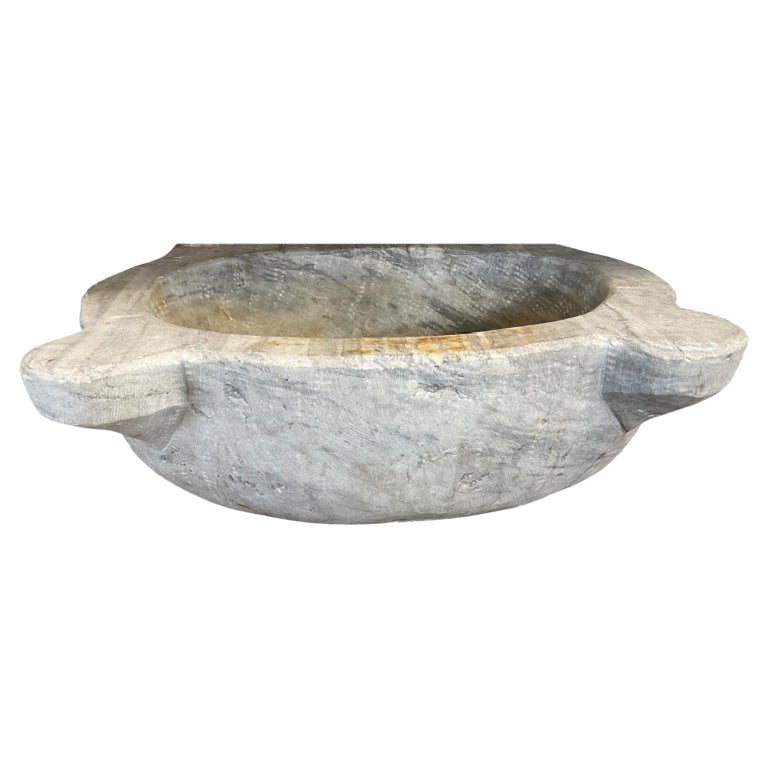 French White Marble Sink For Sale at 1stDibs