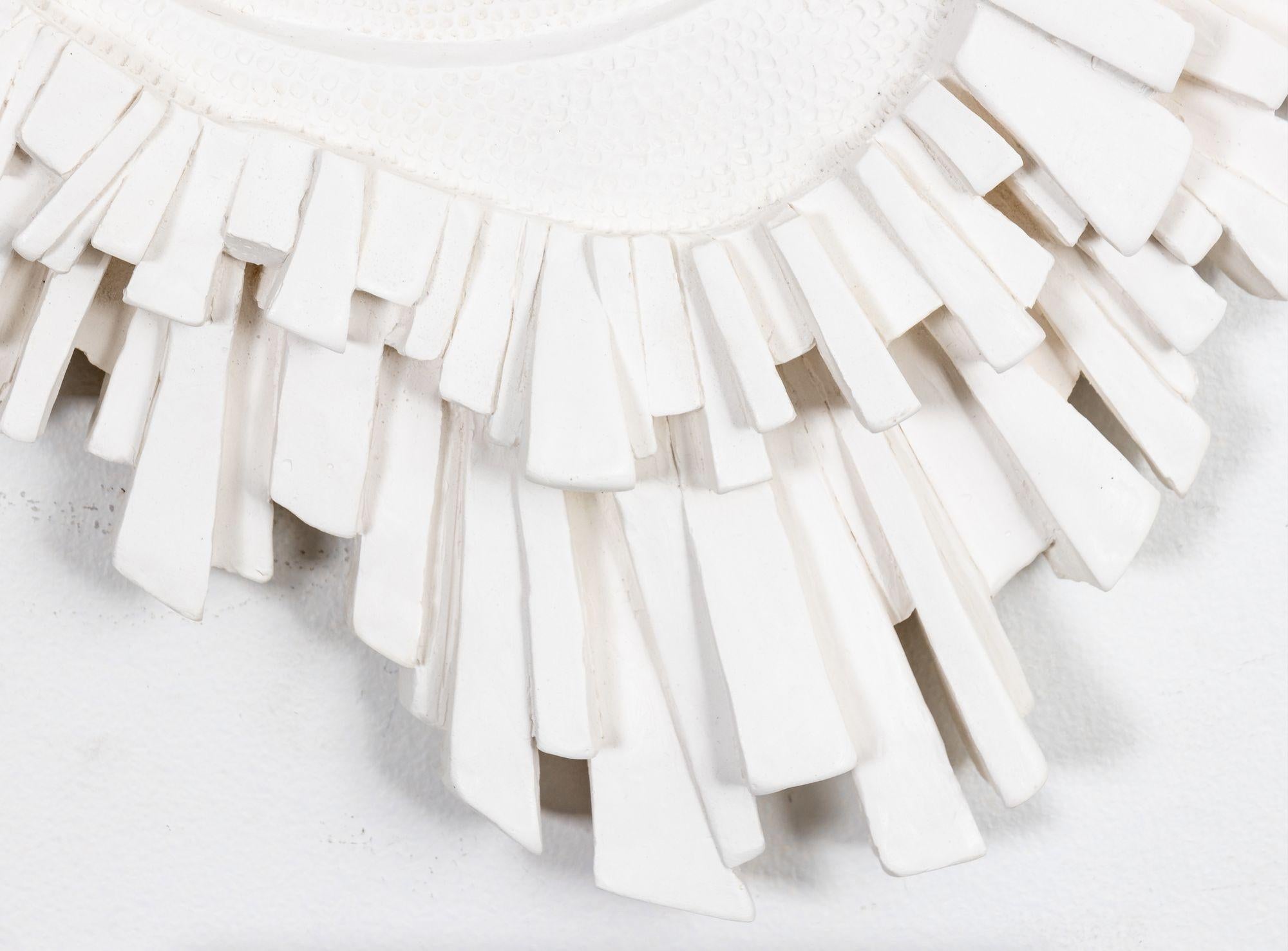 French White Plaster Sunburst Mirror, 21st Century at 1stDibs | white ...