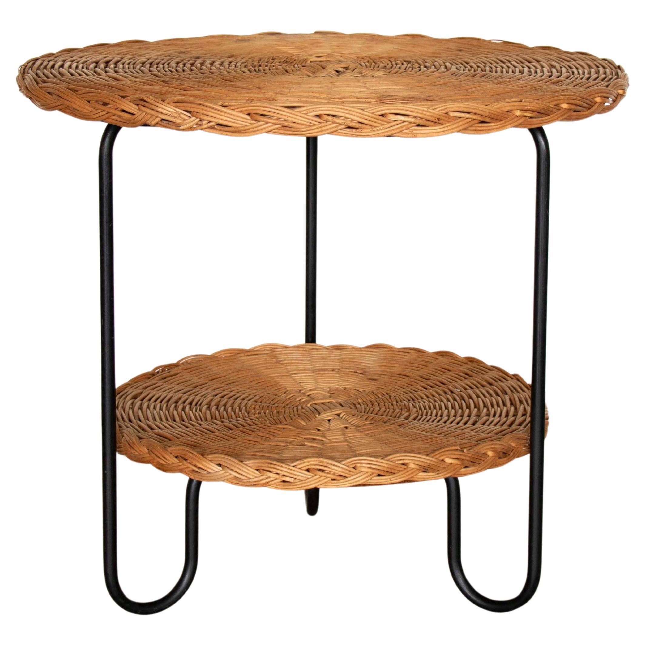 French Twisted Wood Gueridon Table For Sale at 1stDibs