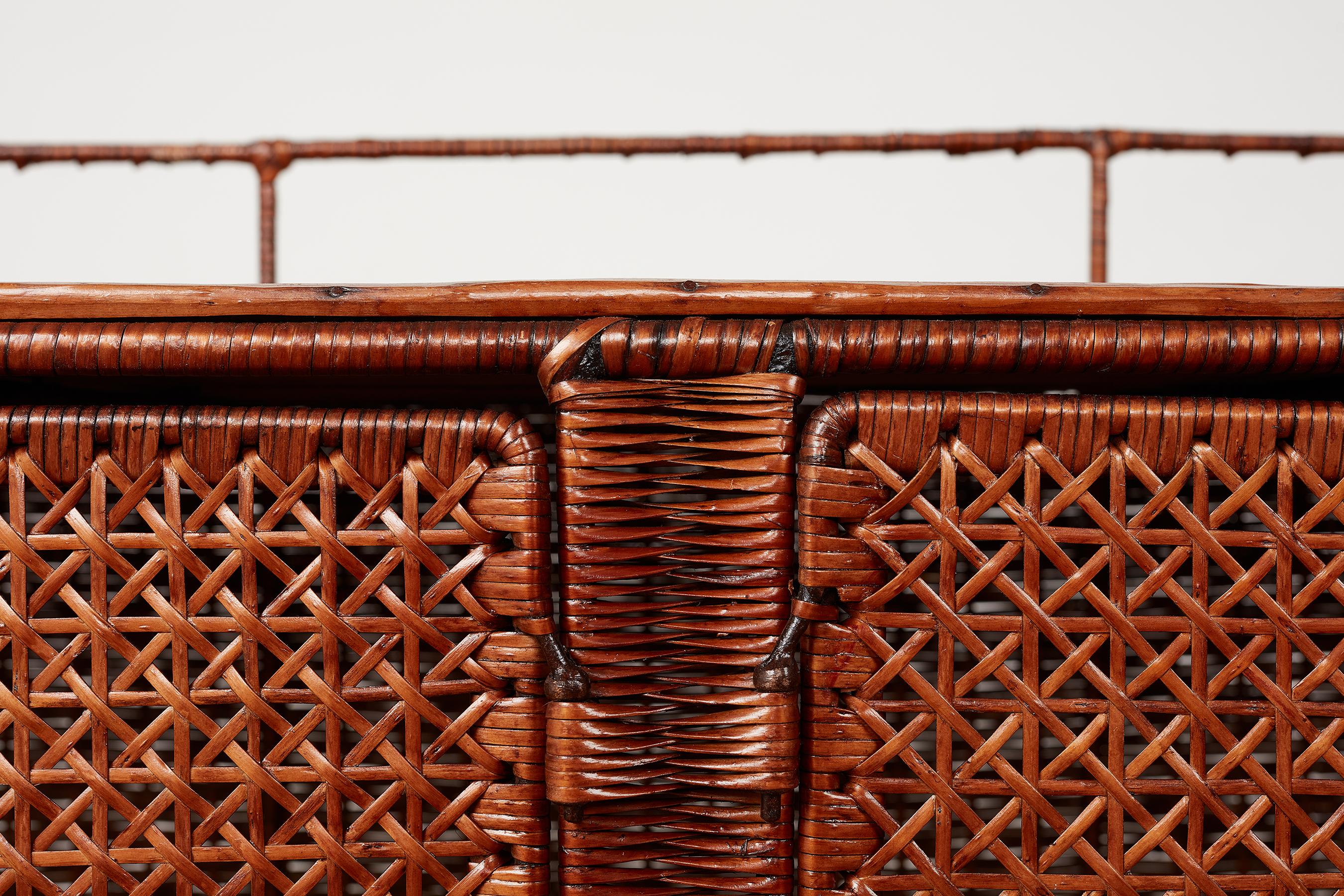 French Wicker Sideboard at 1stDibs