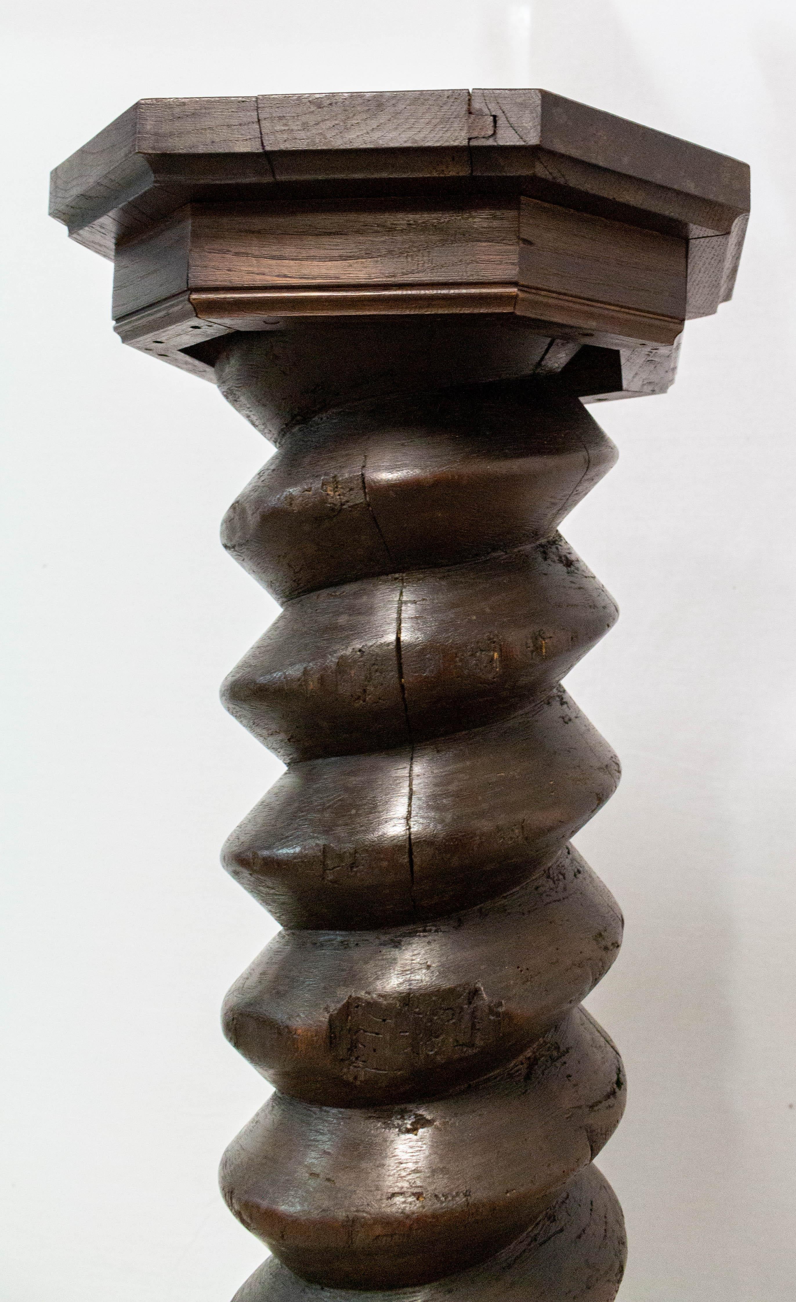 French Wine Press Screw Pedestal Plant Holder, 19th Century For Sale at ...