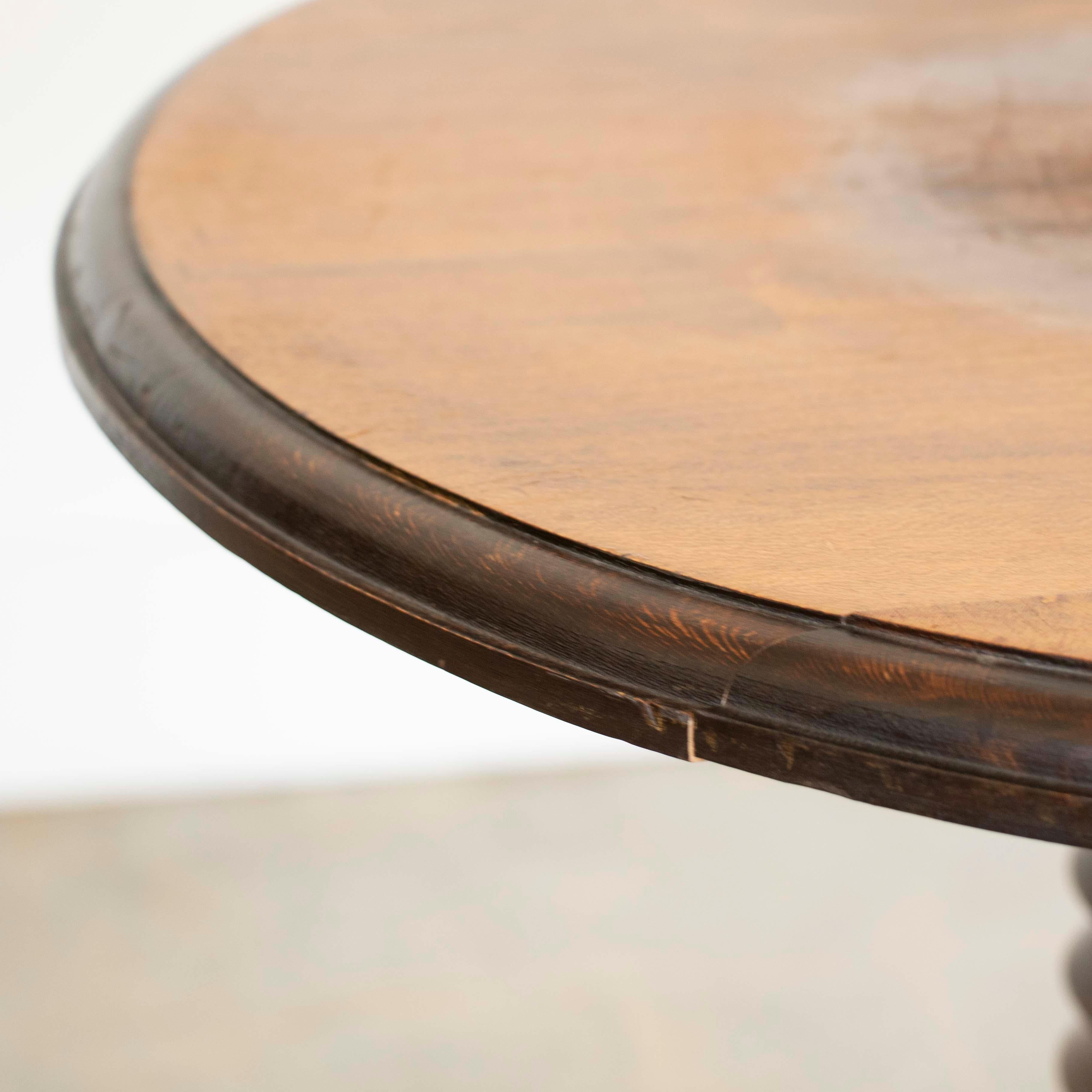 French Wood Side Table by Charles Dudouyt For Sale at 1stDibs