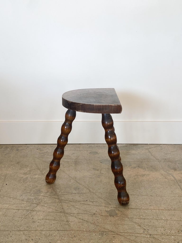 French Wood Tripod Stool at 1stDibs