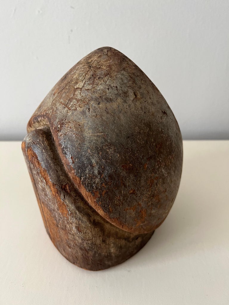 French Wooden Milliner Hat Block For Sale at 1stDibs