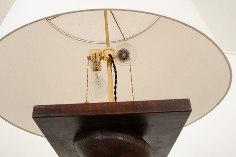 French Wooden Wine Press Floor Lamp For Sale at 1stDibs
