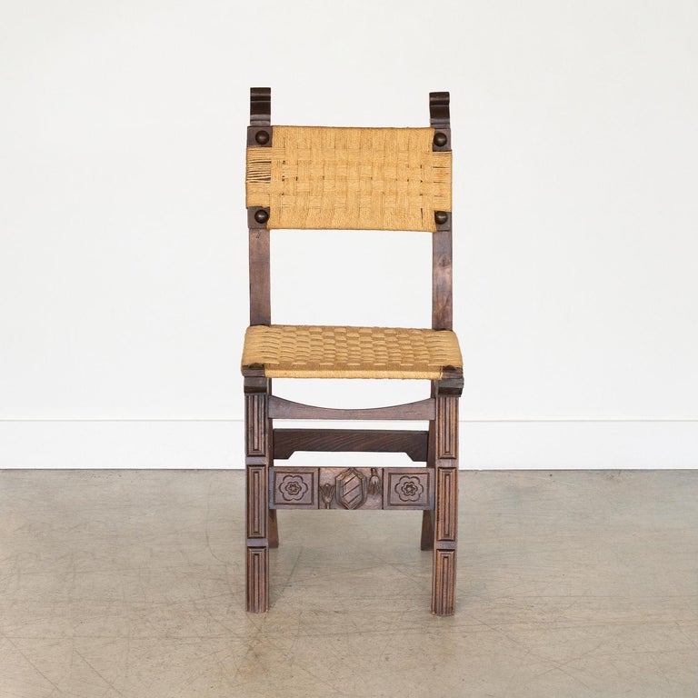 French Woven Rope Chair For Sale at 1stDibs