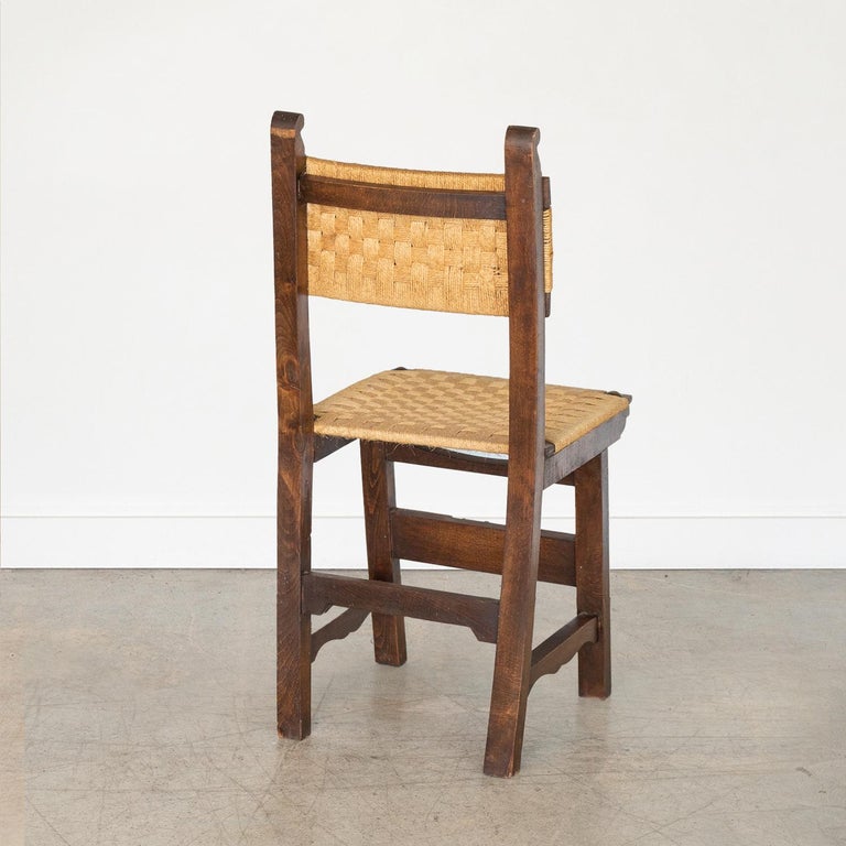 French Woven Rope Chair For Sale at 1stDibs