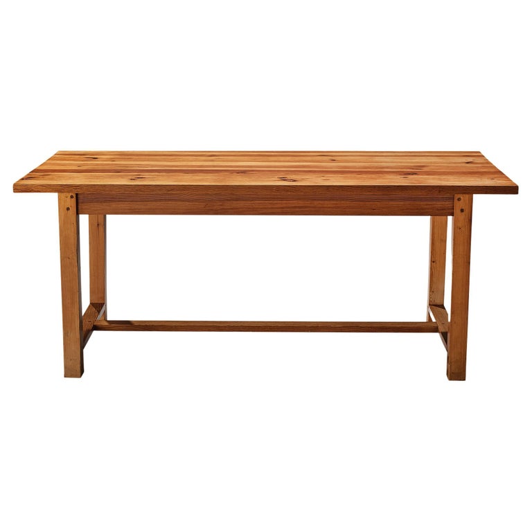 French Writing Desk in Solid Pine For Sale at 1stDibs