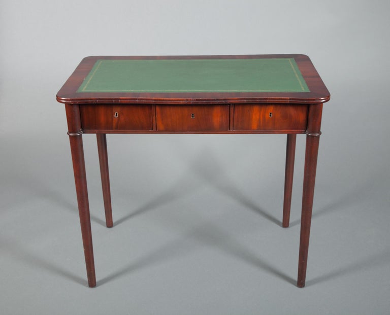 French Writing Table with Three Drawers For Sale at 1stDibs