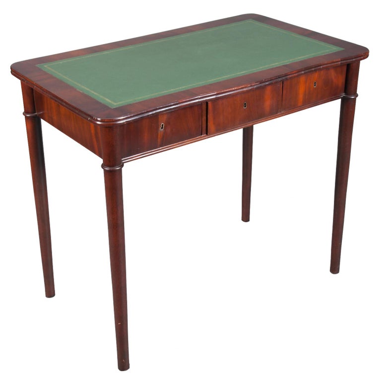 French Writing Table with Three Drawers For Sale at 1stDibs