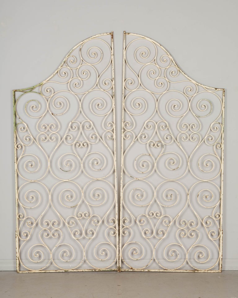 French Wrought Iron Garden Gate For Sale at 1stDibs