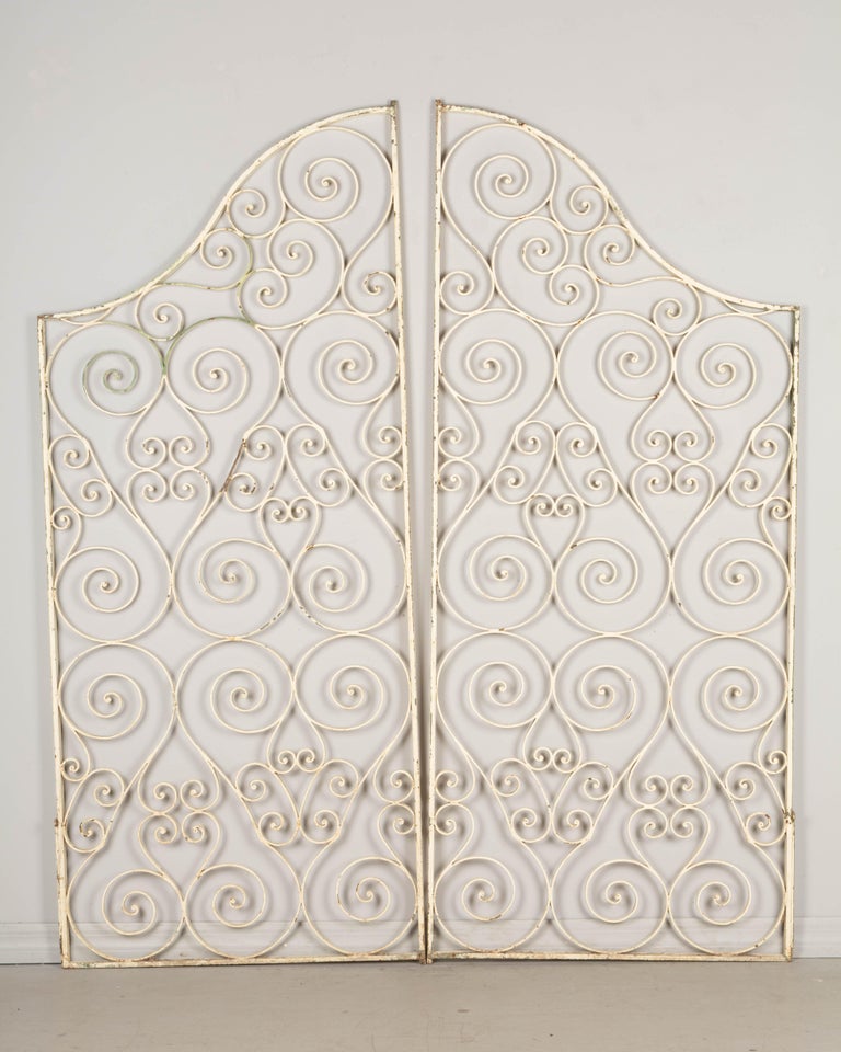 French Wrought Iron Garden Gate For Sale at 1stDibs