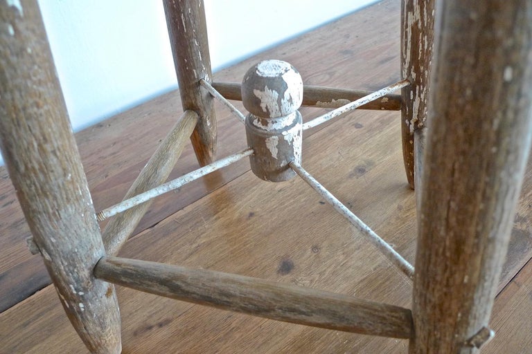 French 19th Century Four Legged Round Milking Stool at 1stDibs