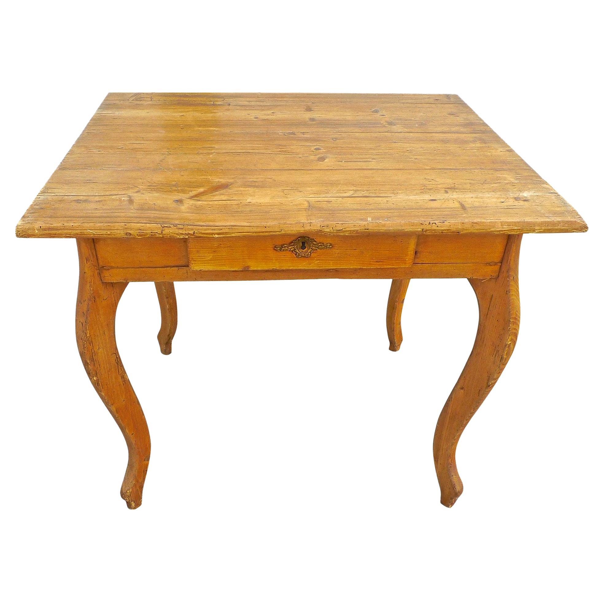 French XIX Small Stained Nursing Table with One-Center Drawer and ...