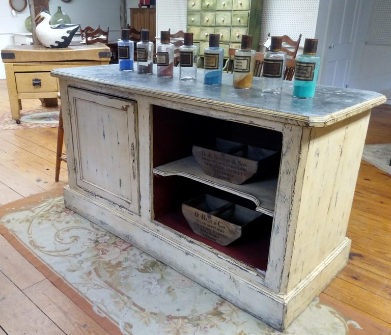 French Zinc Top Bakery Store Counter at 1stDibs
