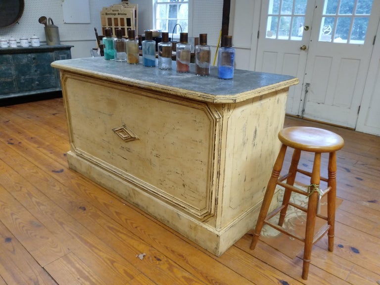 French Zinc Top Bakery Store Counter at 1stDibs