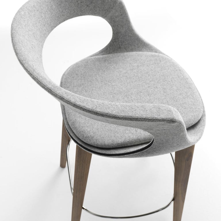 Frenchkiss Low-Back Counter Stool by Stefano Bigi For Sale at 1stDibs ...