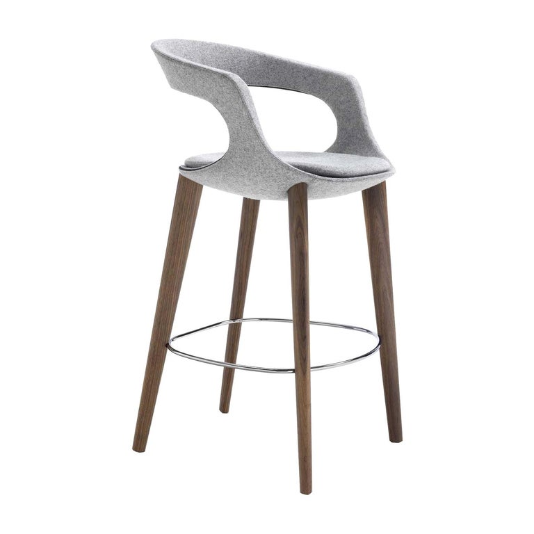 Frenchkiss Low-Back Counter Stool by Stefano Bigi For Sale at 1stDibs ...