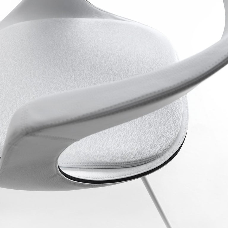 Frenchkiss Low-Backed Sled-Base Chair by Stefano Bigi For Sale at 1stDibs
