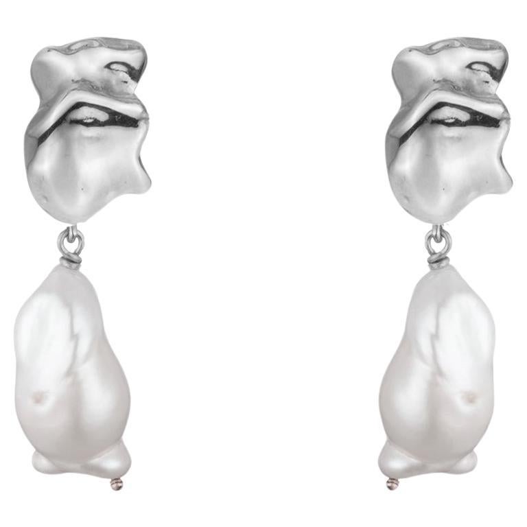 Impressive Extra Large Baroque Pearl Earrings at 1stDibs | extra large ...