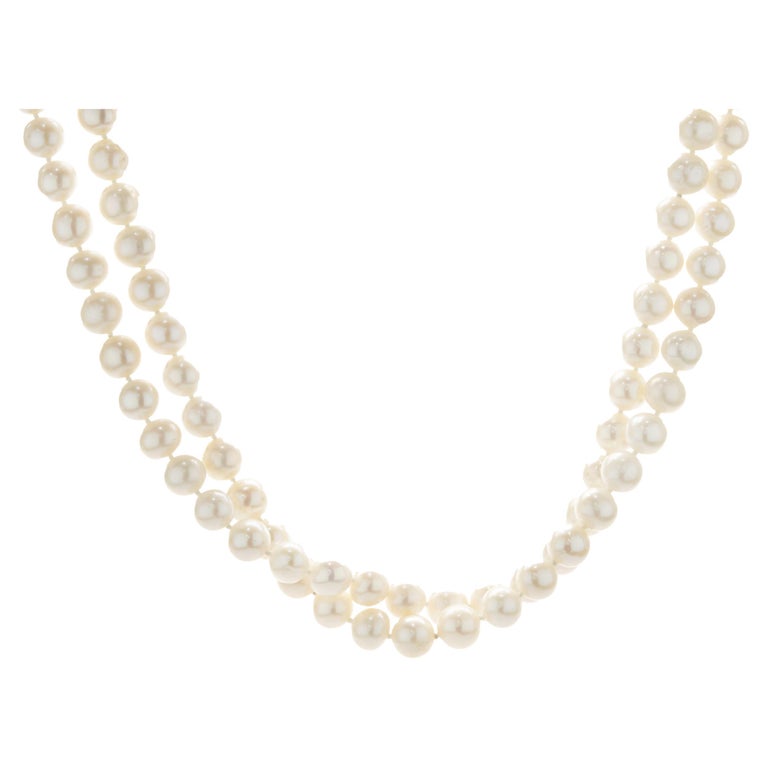 Freshwater Opera Length Pearl Necklace For Sale at 1stDibs