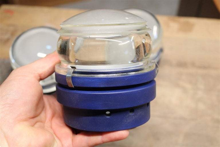 Fresnel Wall Sconce Blu Joe Colombo for Luce 1960s Original Italian ...