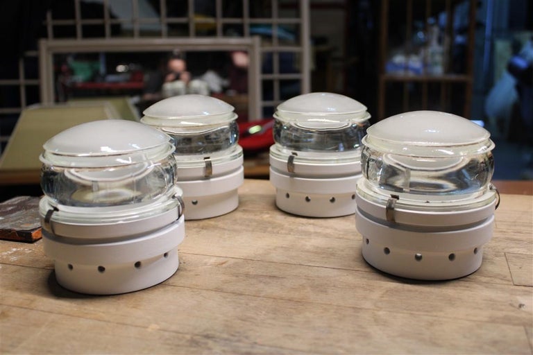 Fresnel Wall Sconce White Joe Colombo for Luce 1960s Original Italian ...