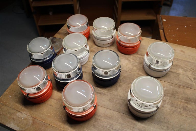 Fresnel Wall Sconce White Joe Colombo for Luce 1960s Original Italian ...