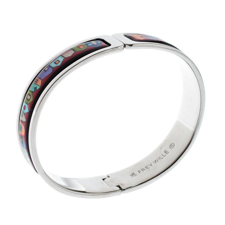 Frey Wille Hundertwasser Street Rivers Multicolor Fire Enamel Ballerina ...