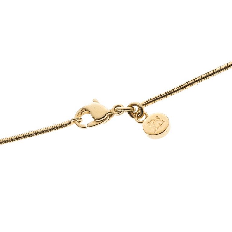 Frey Wille Magic Sphinx Fire Enamel Gold Plated Round Pendant Necklace ...