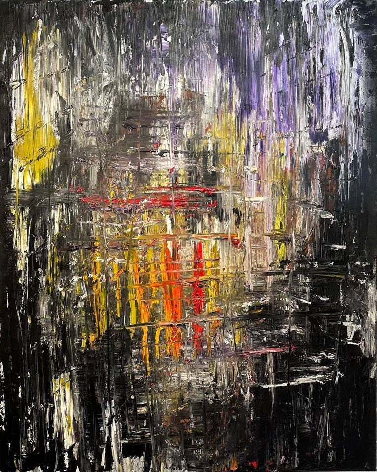 Frida Willis - Red and Yellow With Black Orange and Purple Contemporary ...