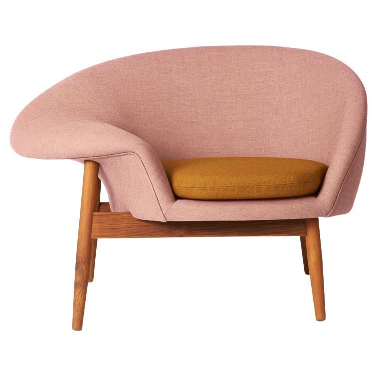 Fried Egg Left Lounge Chair Dark Ochre, Pale Rose by Warm Nordic For ...