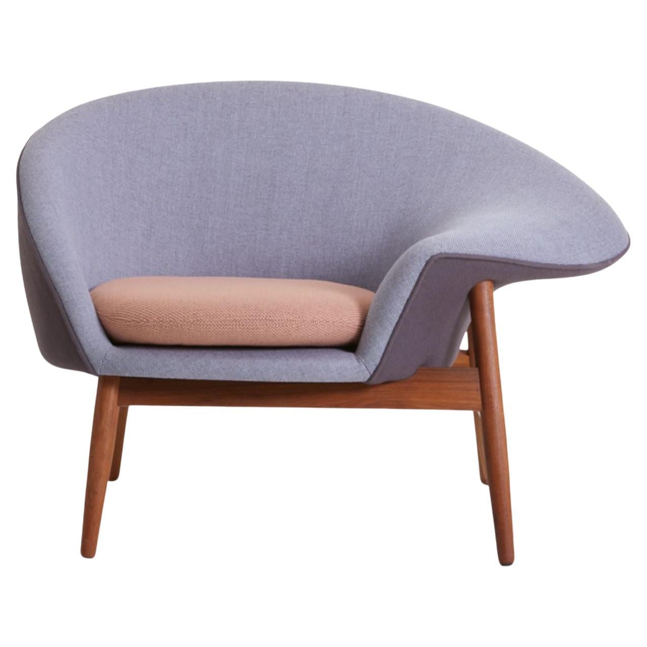 Fried Egg Right Lounge Chair Plum, Soft Violet, Fresh Peach by Warm ...