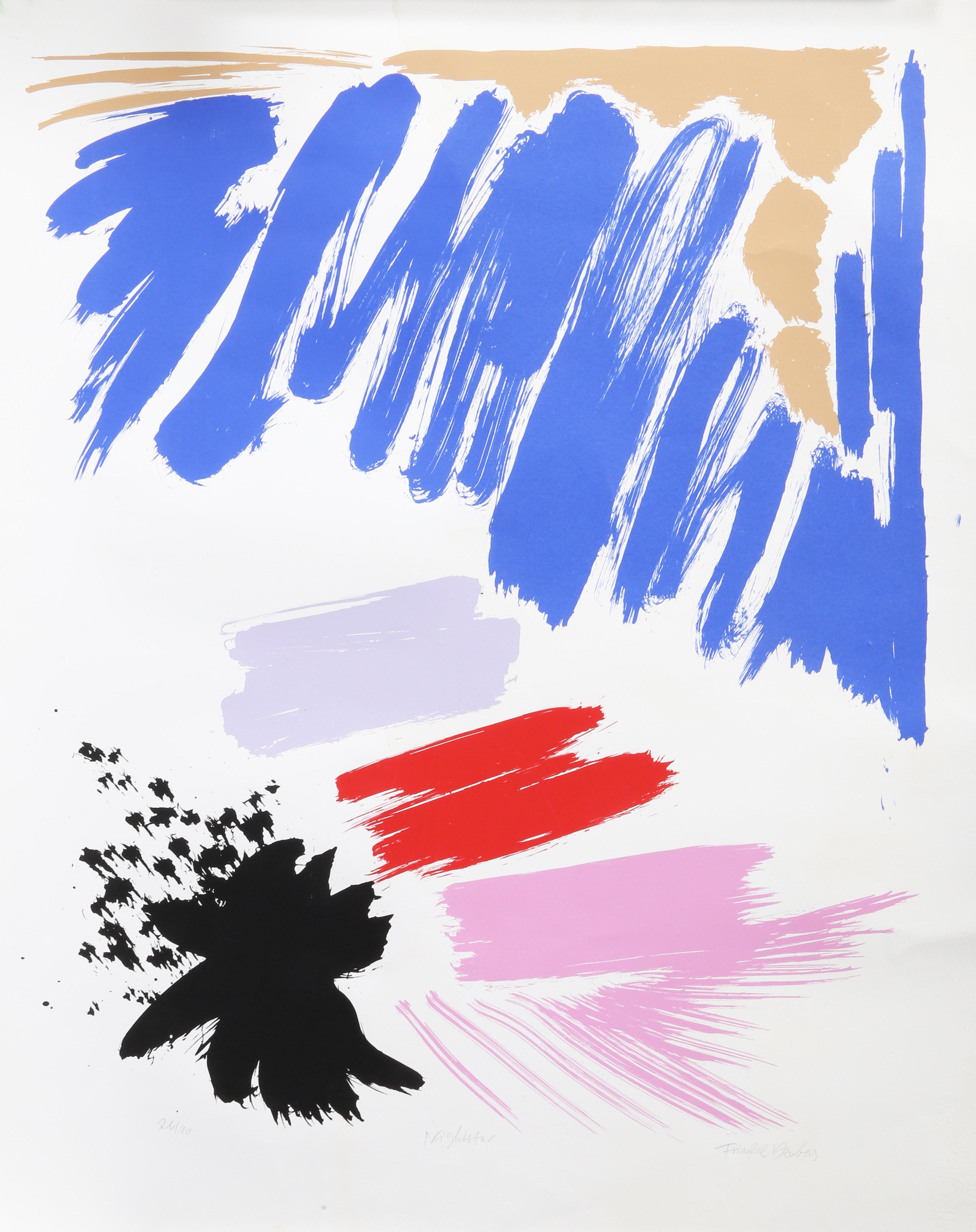 Friedel Dzubas - Night Star, Abstract Lithograph by Friedel Dzubas For ...