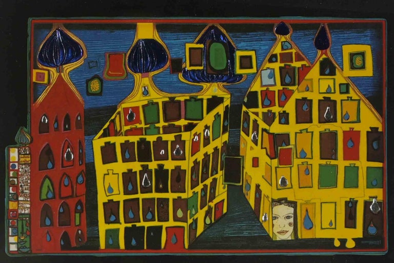 Friedensreich Hundertwasser - Landscape - Screen Print by F ...