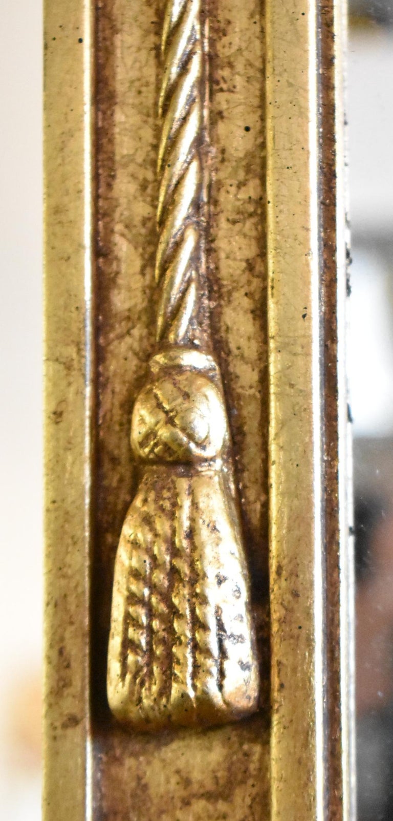 Friedman Brothers Carved French Style Gilt Beveled Mirror Rope Swag ...