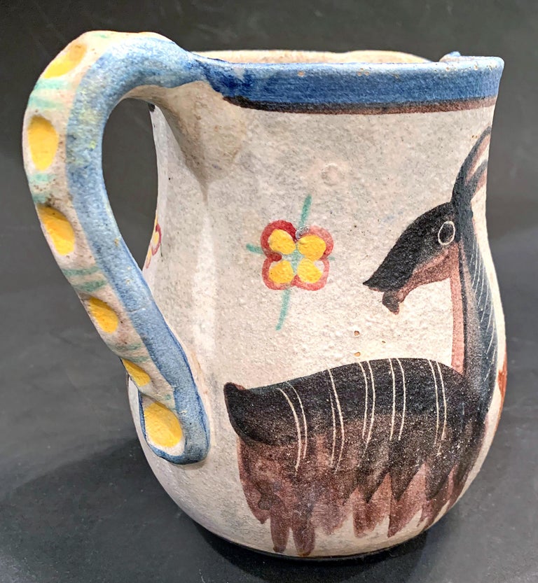 "Frieze of Goats," Important 1930s Pitcher by I.C.S., Likely by Gambone ...