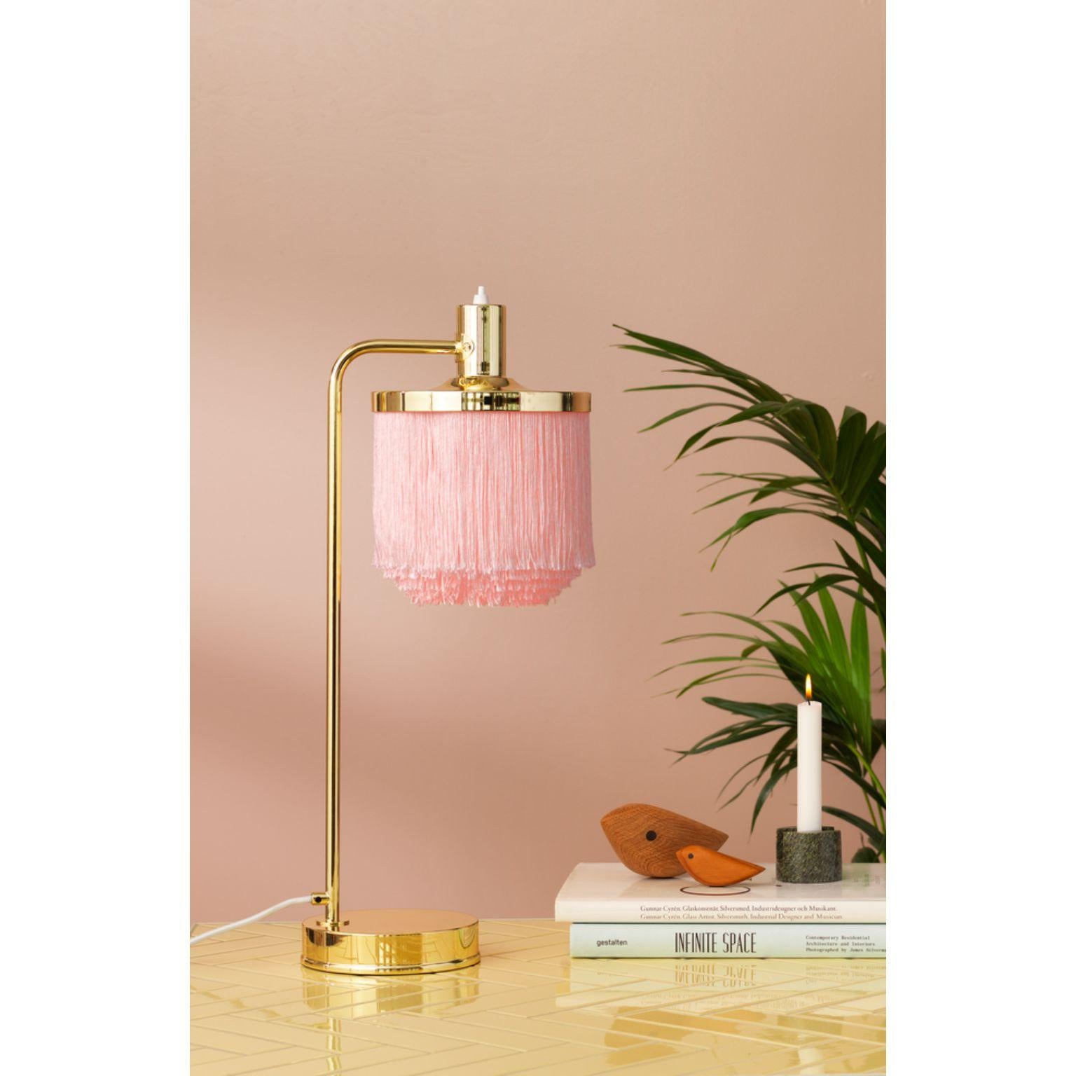 Fringe Pale Pink Table Lamp by Warm Nordic For Sale at 1stDibs