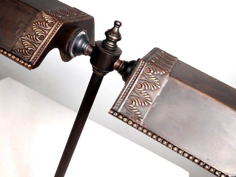 Frink Style Double Mirrored Reflector Bank Light For Sale at 1stDibs