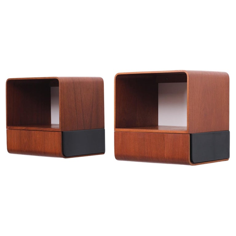 Friso Kramer Hanging Night Stands, Dutch, 1960s at 1stDibs