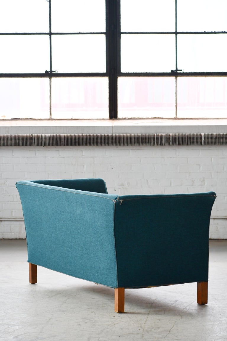 Frits Henningsen Style Settee, Denmark, 1950s For Sale at 1stDibs